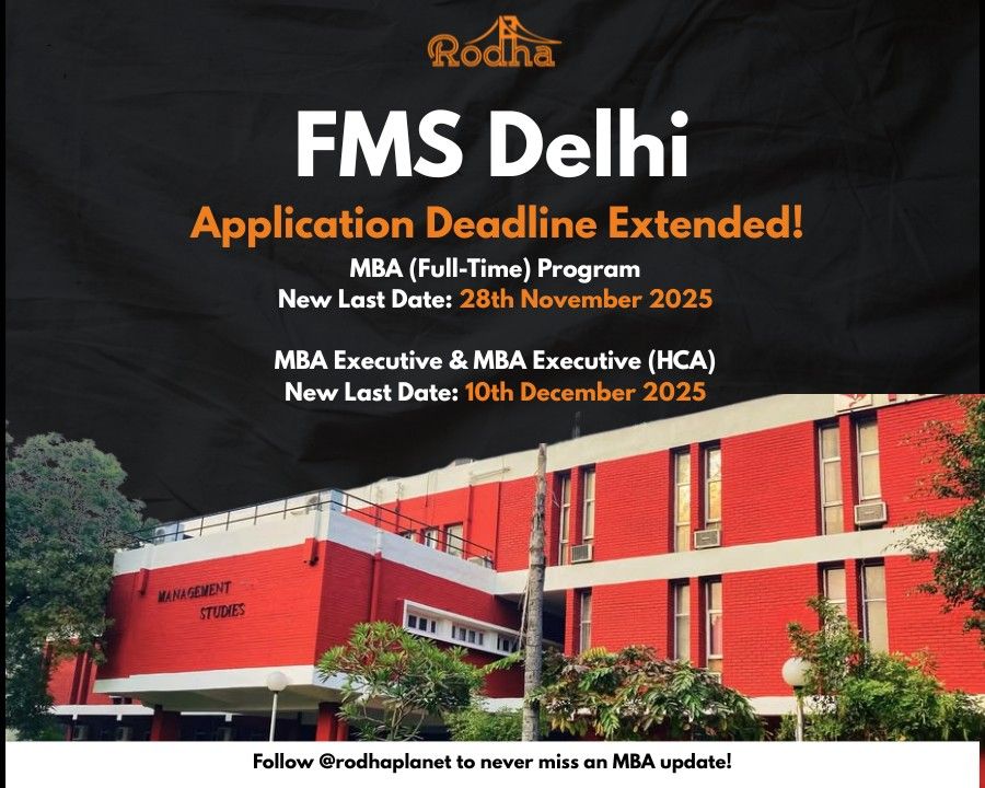 FMS Delhi Application Deadline Extended